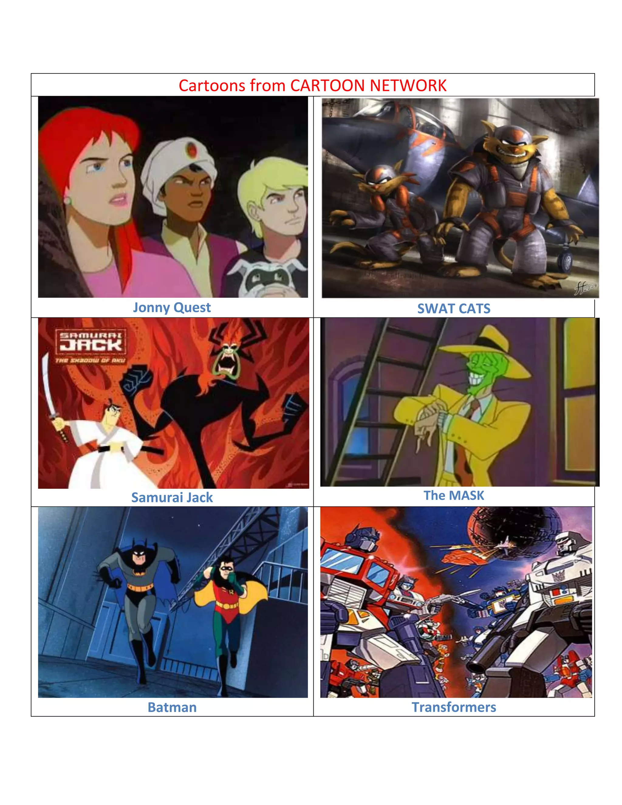 Cartoons Compilation. 75 Cartoons of 90s and beyond | DOCX