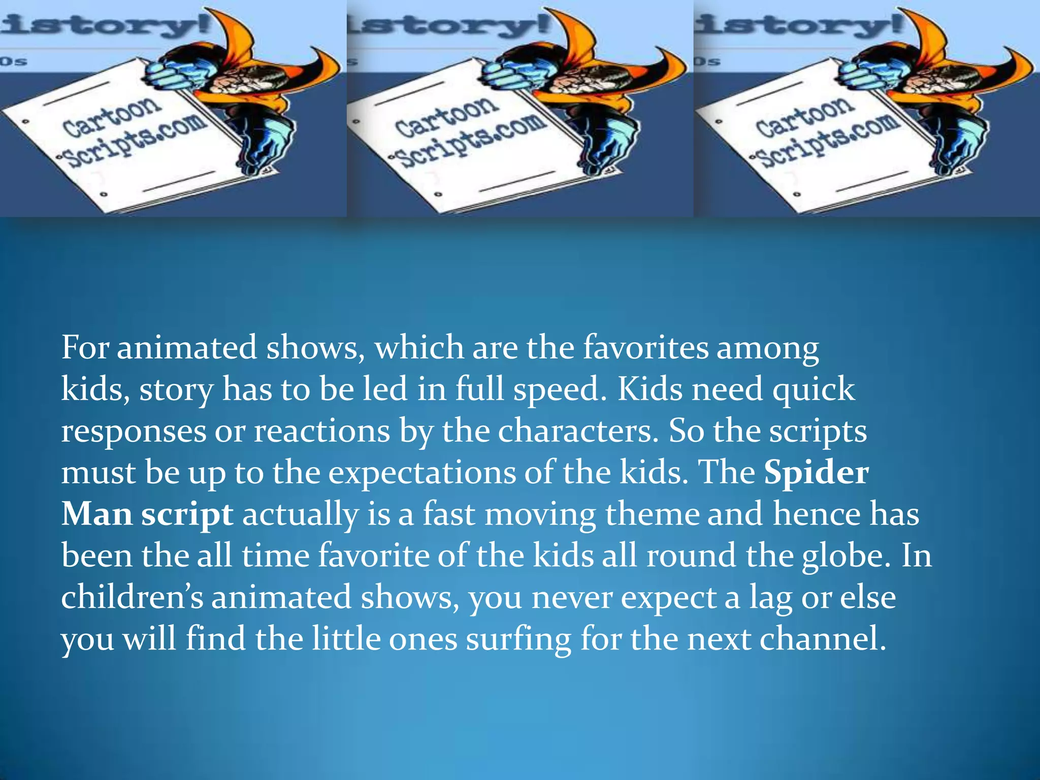 Writing TV Show Scripts | PPTX