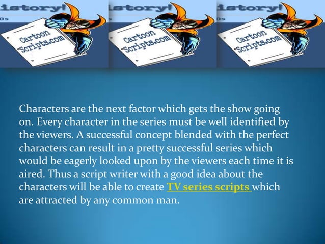 Writing TV Show Scripts | PPT