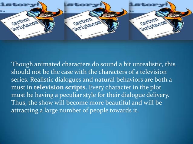 Writing TV Show Scripts | PPT