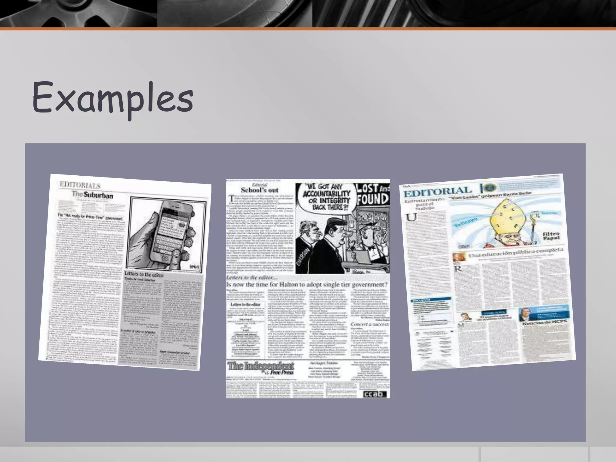 Cartoons/Posters/Comic Strip/Editorials | PPTX