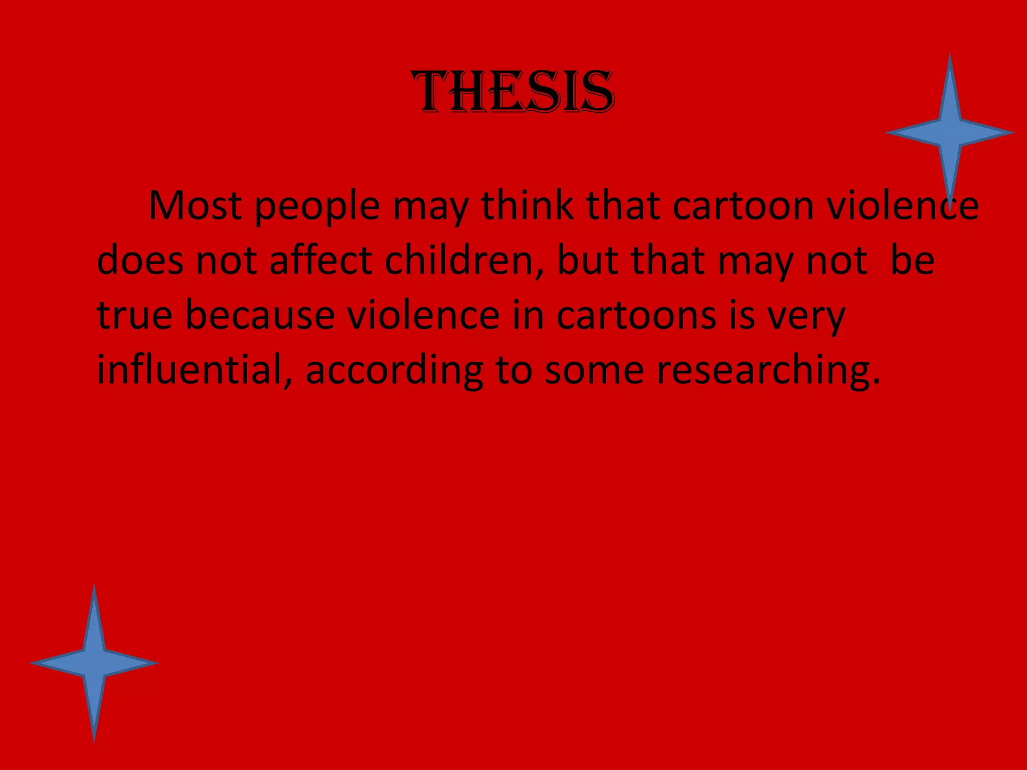 Cartoon violence | PPTX