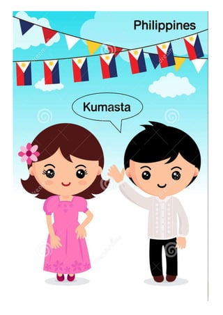 ASEAN Cartoon with flag | DOCX