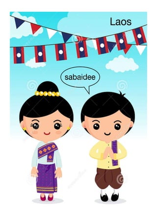 ASEAN Cartoon with flag | DOCX