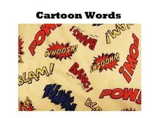 Cartoon words | PPT | Books and Literature