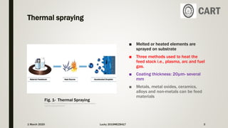 thermal Spray coatings | PPTX