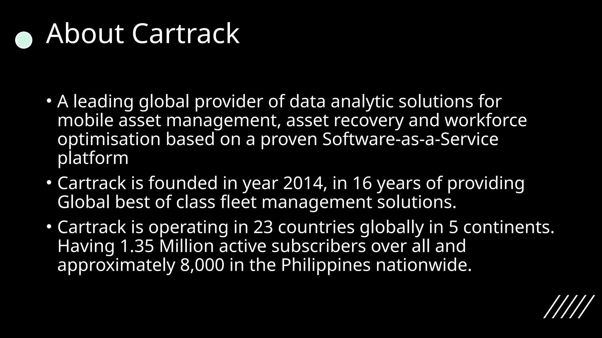 Cartrack presentation Fleet Management Work | PPTX