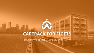 CARTRACK PRESENTATION SLIDES example to use in case study | PPTX