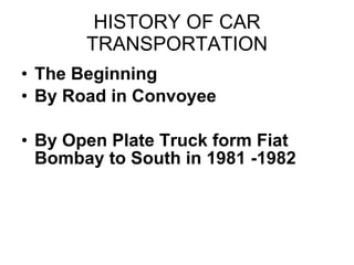 Car transportation | PPT