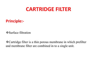 Cartridge filter | PDF