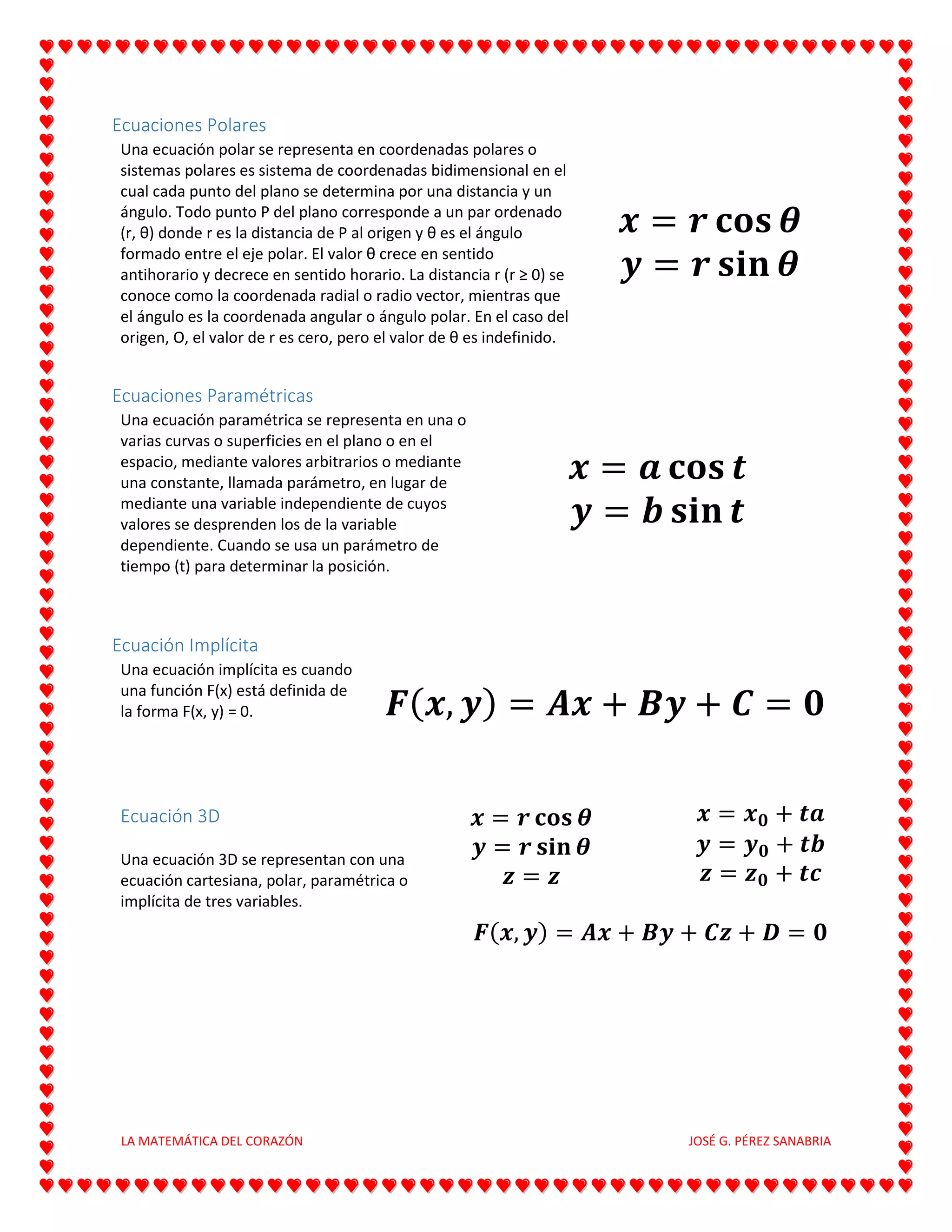 La Matematica del Corazon | PDF