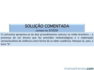 Gêneros textuais no ENEM: cartum | PDF