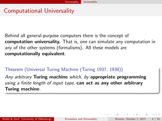 Block Emulation and Computation in One-dimensional Cellular Automata: Breaking Behavioural Class ...