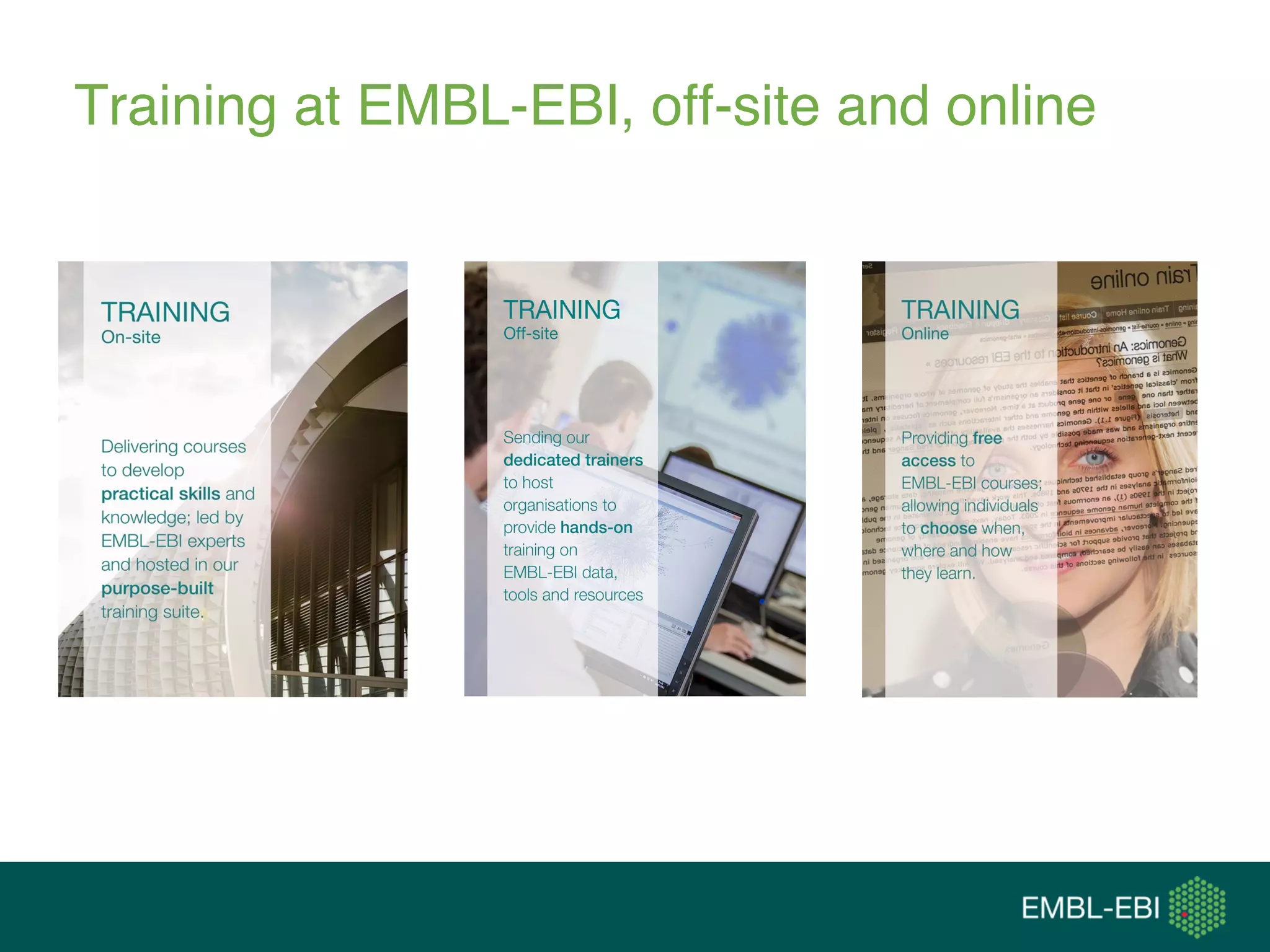 EMBL-EBI at Plant and Animal Genome conference | PDF
