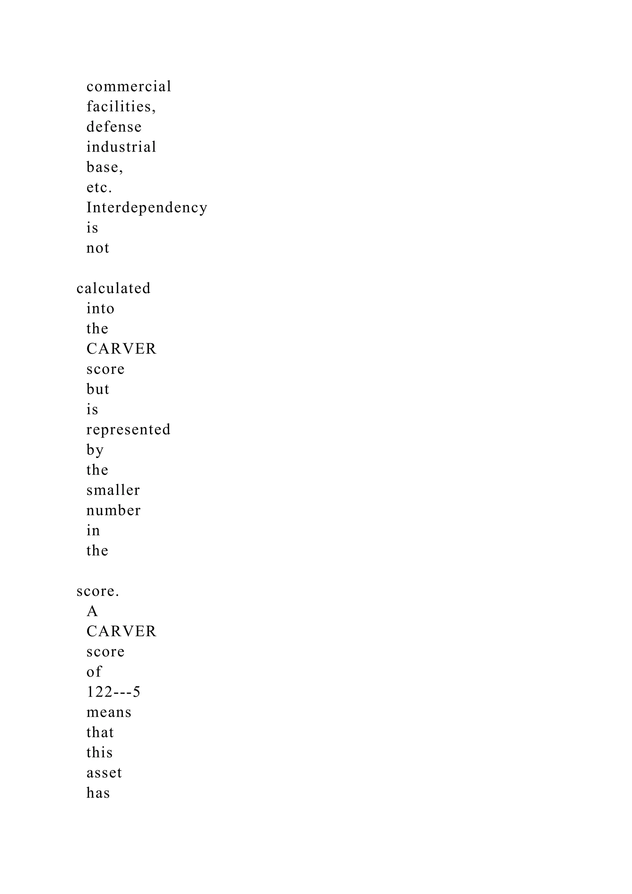 CARVER CARVER is a methodology first used.docx