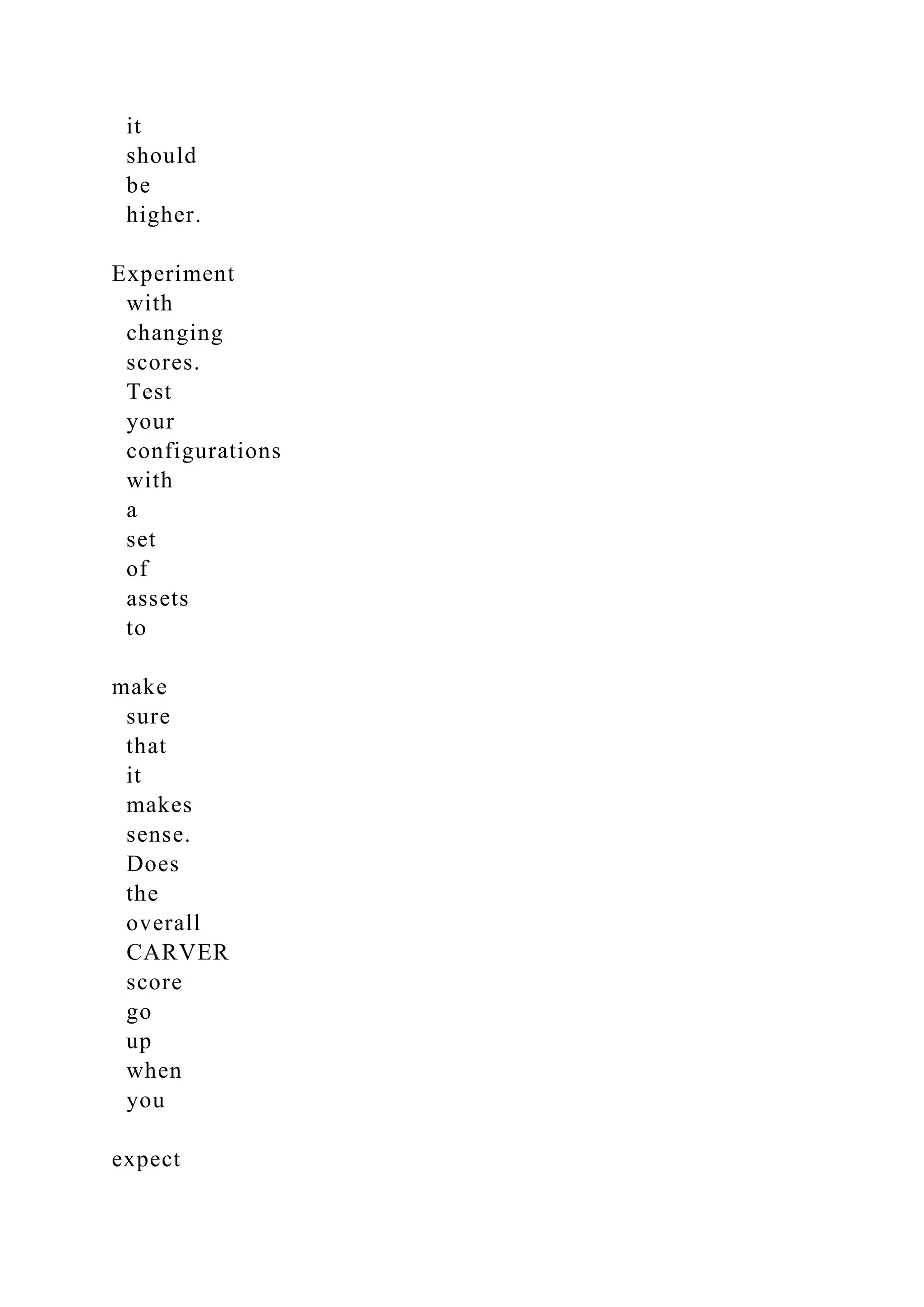 CARVER CARVER is a methodology first used.docx