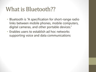 Carwhisperer Bluetooth Attack | PDF | Computer Networking | Computing