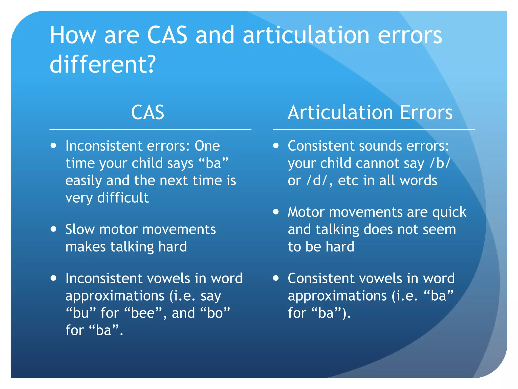Childhood Apraxia of Speech | PPTX