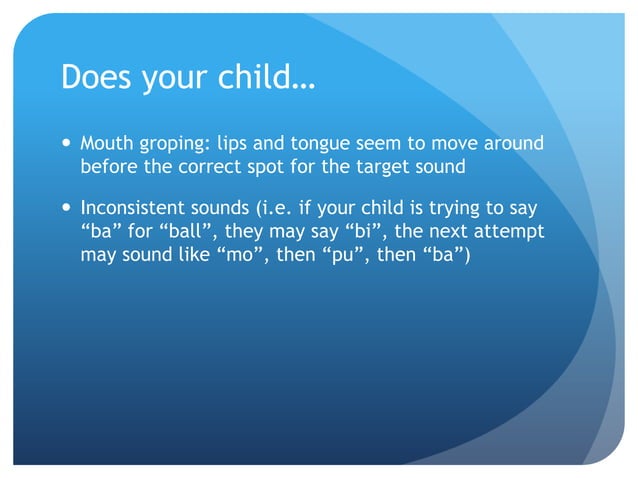 Childhood Apraxia of Speech | PPTX