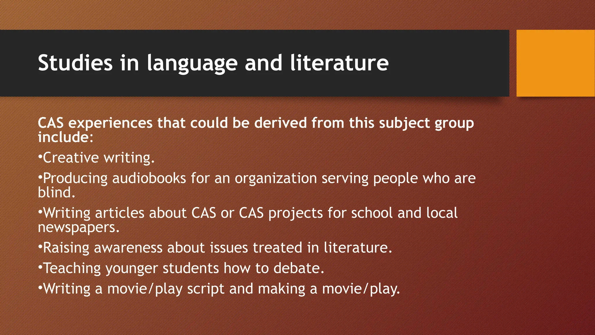 CAS Presentation for all IBDP teachers and students | PPT