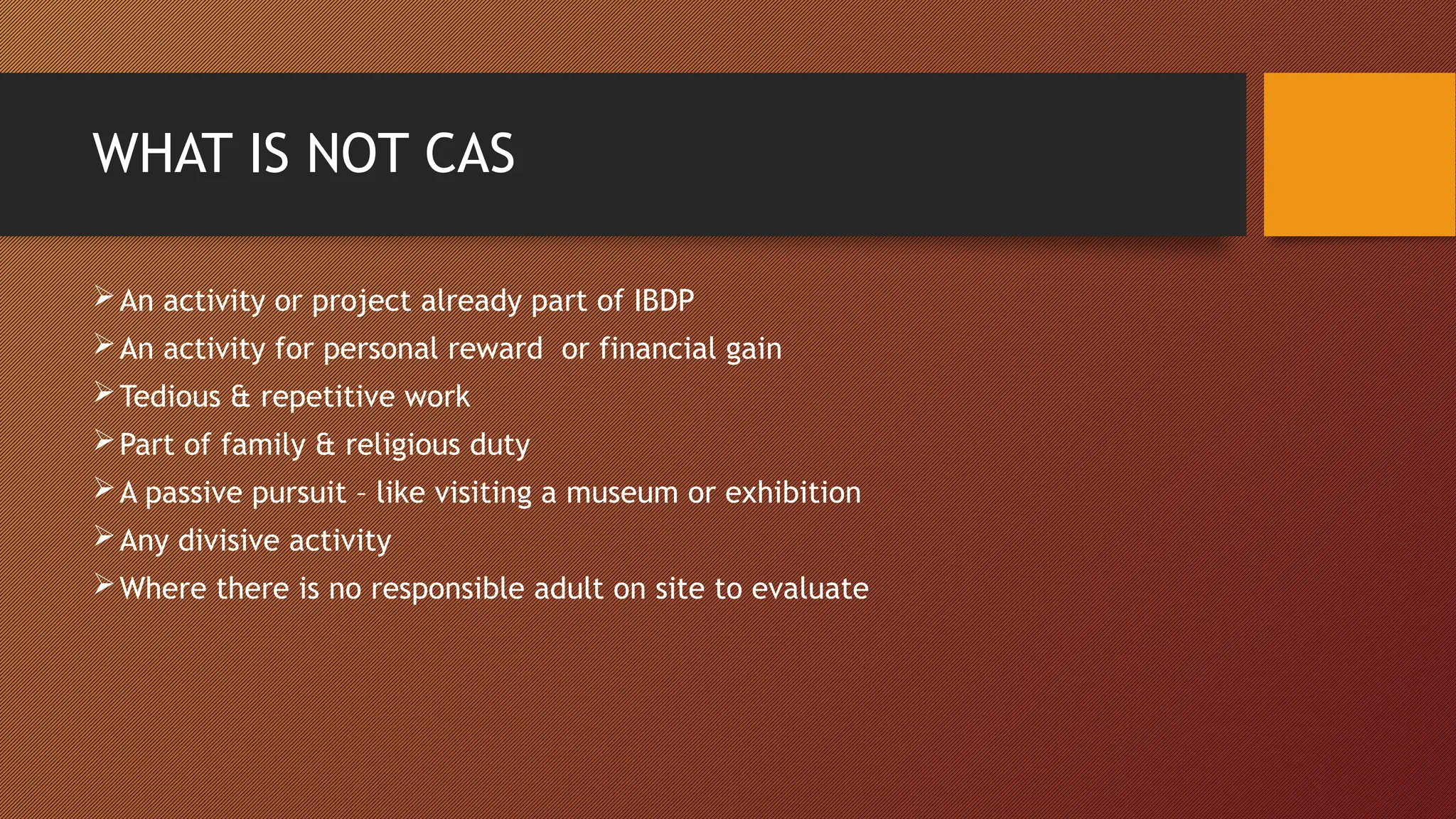 CAS Presentation for all IBDP teachers and students | PPT
