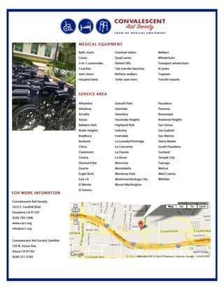Convalescent Aid Society - Flyer Handount | PDF