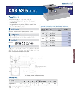 CAS Scale Load Cells and Weigh Modules | PDF