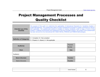 CAS 041124 Project Management Audit Checklist Supplement.doc