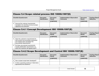 CAS 041124 Project Management Audit Checklist Supplement.doc