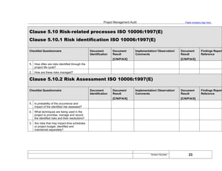 CAS 041124 Project Management Audit Checklist Supplement.doc