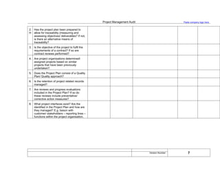 CAS 041124 Project Management Audit Checklist Supplement.doc