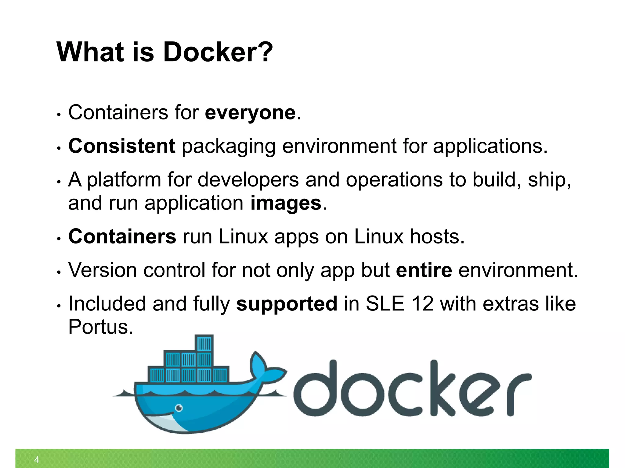 Where and When to Docker | PPT