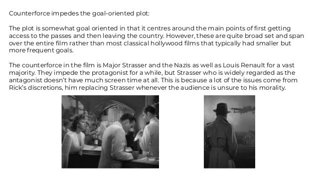 Classical Hollywood narrative conventions in Casablanca (A Level Film ...