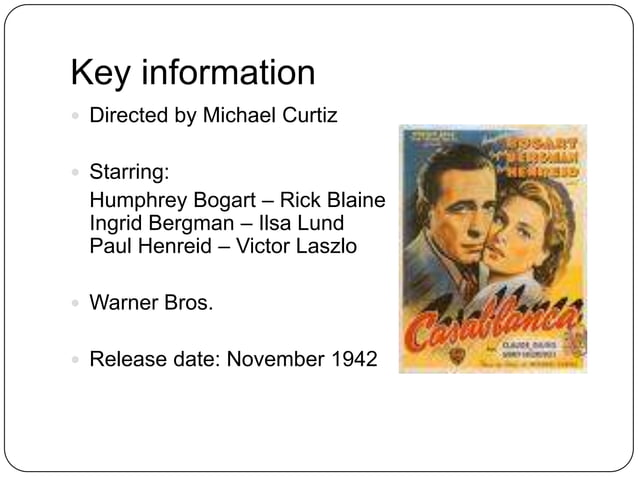 Casablanca rick and ilsa | PPT
