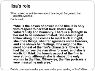 Casablanca rick and ilsa | PPTX | Movies | Entertainment