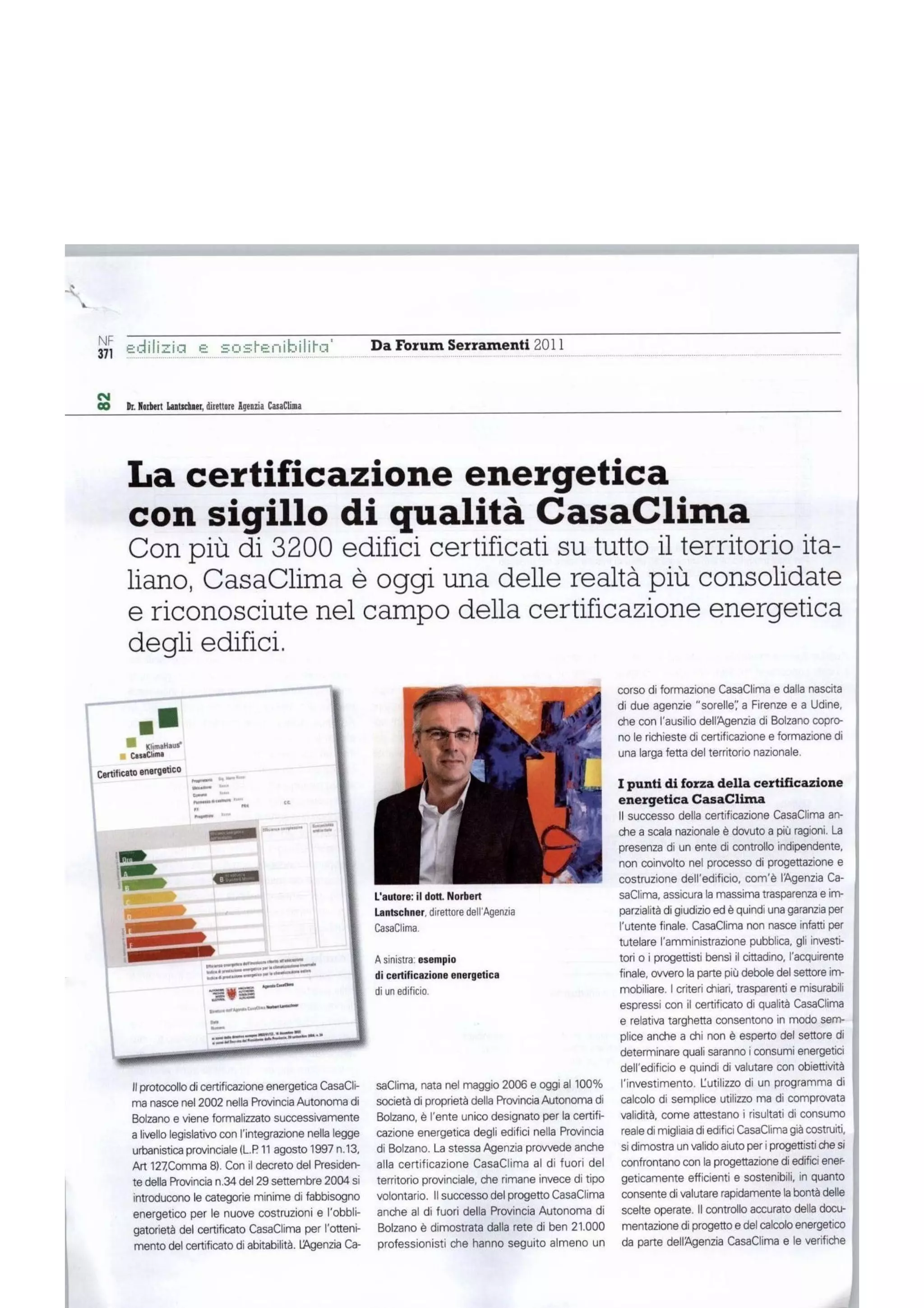La certificazione energetica CasaClima | PDF