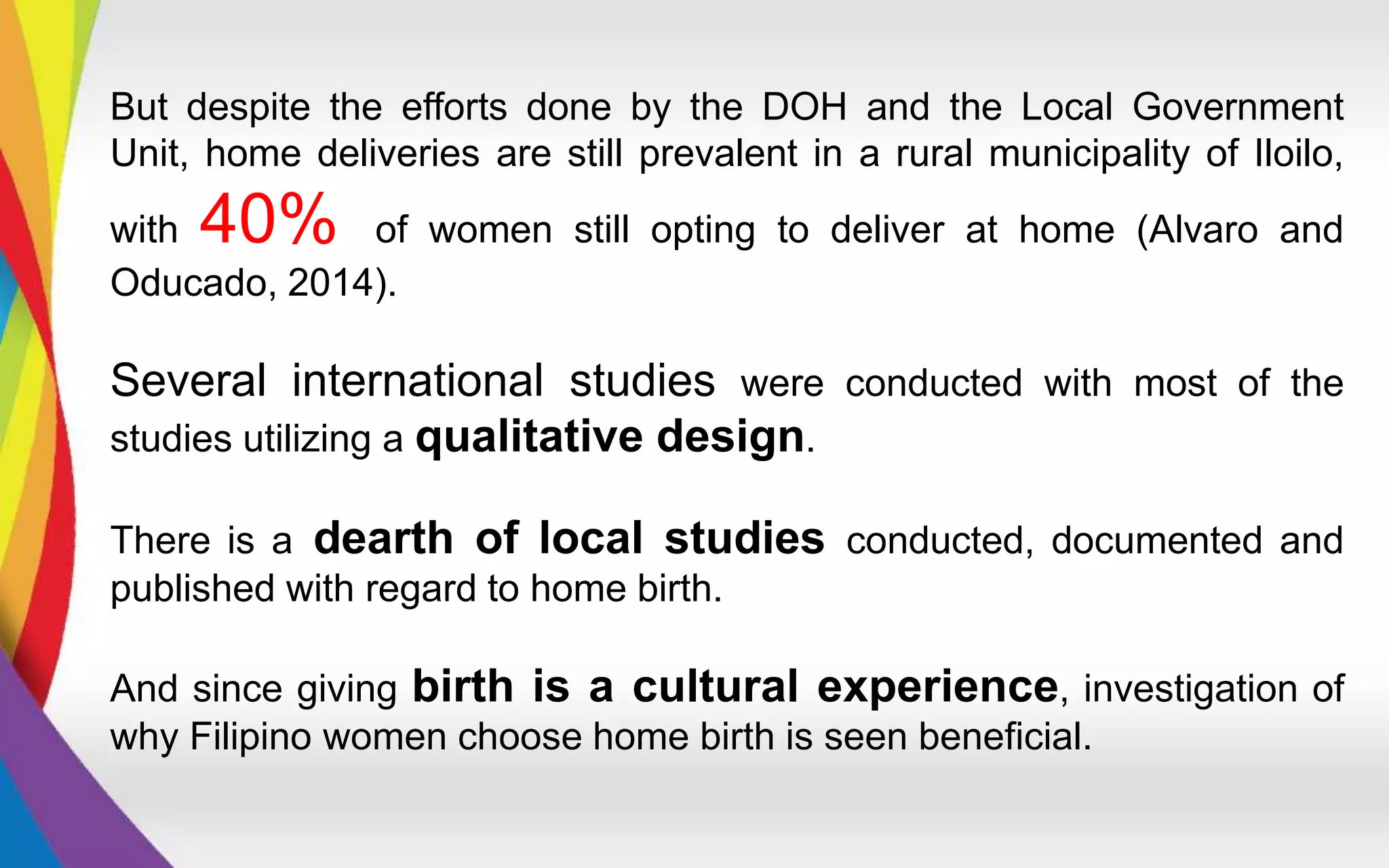 Reasons Why Women Choose Home Birth | PPTX