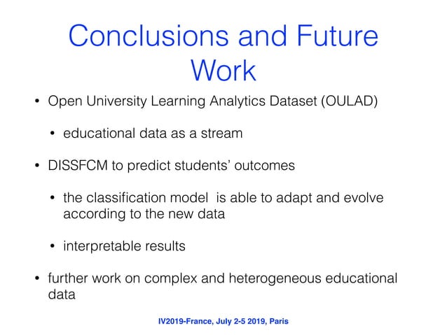Incremental and Adaptive fuzzy clustering for Virtual Learning Environments Data Analysis | PPT