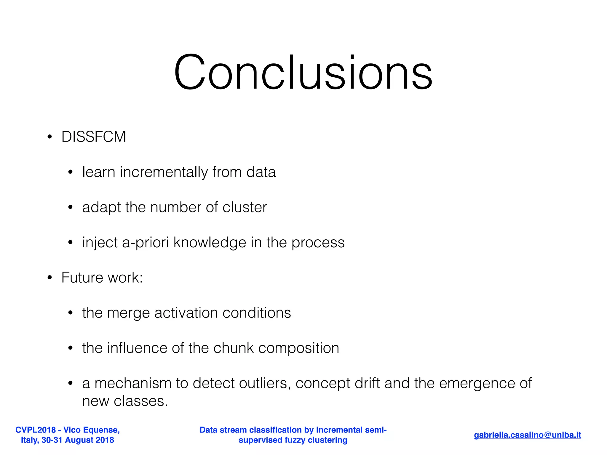 Data Stream Classification By Incremental Semi Supervised Fuzzy Clustering Ppt