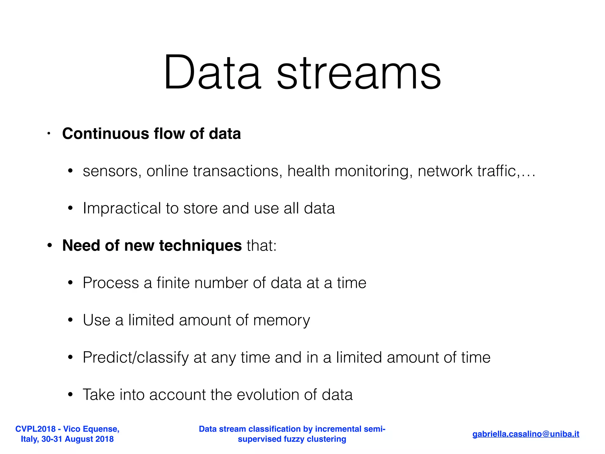 Data Stream Classification By Incremental Semi Supervised Fuzzy Clustering Pdf