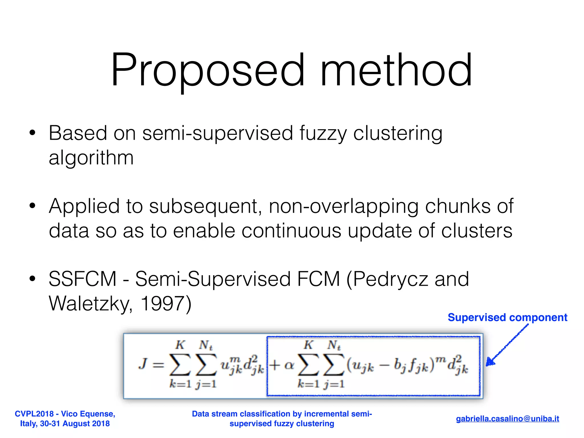 Data Stream Classification By Incremental Semi Supervised Fuzzy Clustering Ppt