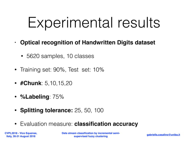 Data Stream Classification By Incremental Semi Supervised Fuzzy Clustering Ppt