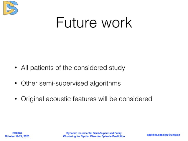 Dynamic Incremental Semi Supervised Fuzzy Clustering For Bipolar Disorder Episode Prediction Ppt 0460