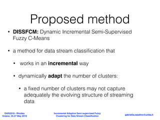 Incremental adaptive semi-supervised fuzzy clustering for data stream classification | PPT