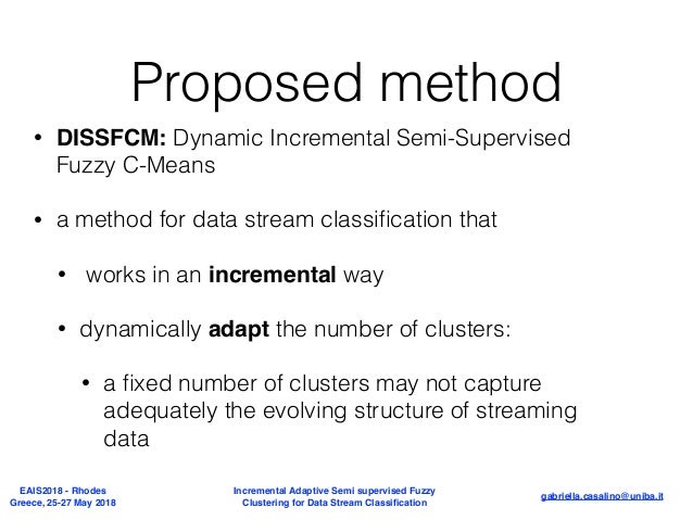 Incremental Adaptive Semi Supervised Fuzzy Clustering For Data Stream…