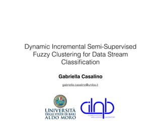 Dynamic Incremental Semi-Supervised Fuzzy Clustering for Data Stream Classification | PDF ...