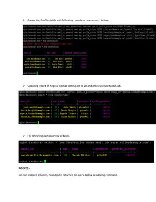 CQL - Cassandra commands Notes | PDF