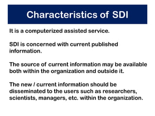 CAS & SDI service | PDF