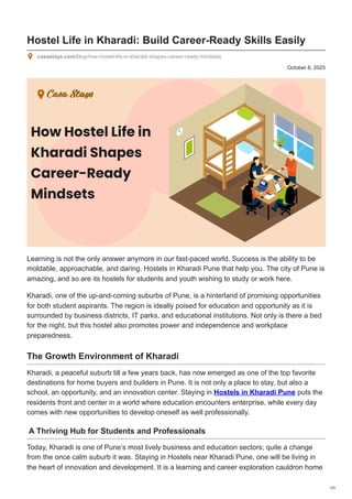 Hostel Life in Kharadi: Build Career-Ready Skills Easily | PDF