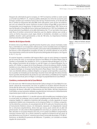 Historia de la Casa Welsch, Patrimonio del Centro Histórico de Lima | PDF